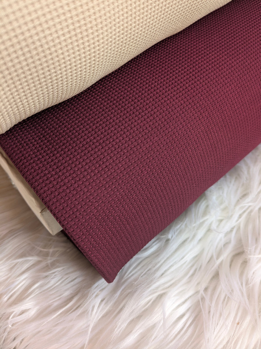 Mini Waffle Knit| Textured Solids|By the Half Yard – Elegant Threads Co.